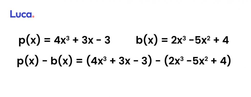 Suma y resta de polinomios | Plataforma Educativa Luca