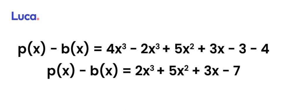 Suma y resta de polinomios | Plataforma Educativa Luca