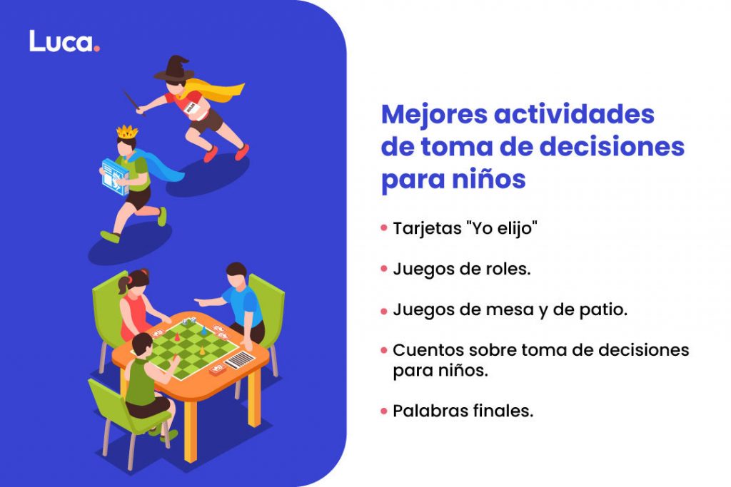 Actividades de toma de decisiones para niños de primaria