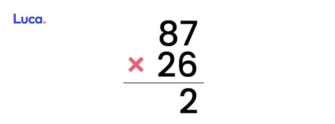 ¿Cómo se realiza el algoritmo de la multiplicación? - Luca